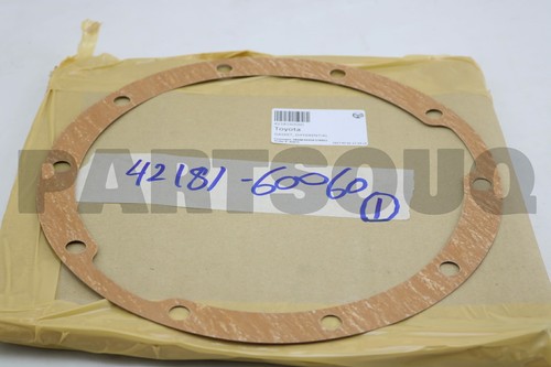 4218160060 Genuine Toyota GASKET, FRONT AXLE DIFFERENTIAL CARRIER 42181 ...