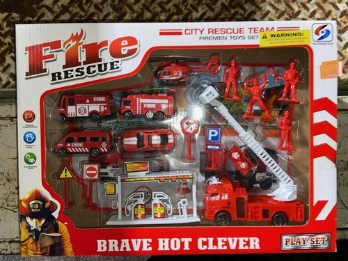 Fire Rescue Team Play Set - Firemen Toys Set - GREAT GIFT! | eBay