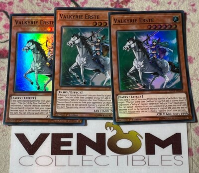 3x (M/NM) - *EURO* Valkyrie Erste - SHVA-EN003 - Super Rare 1st Edition ...