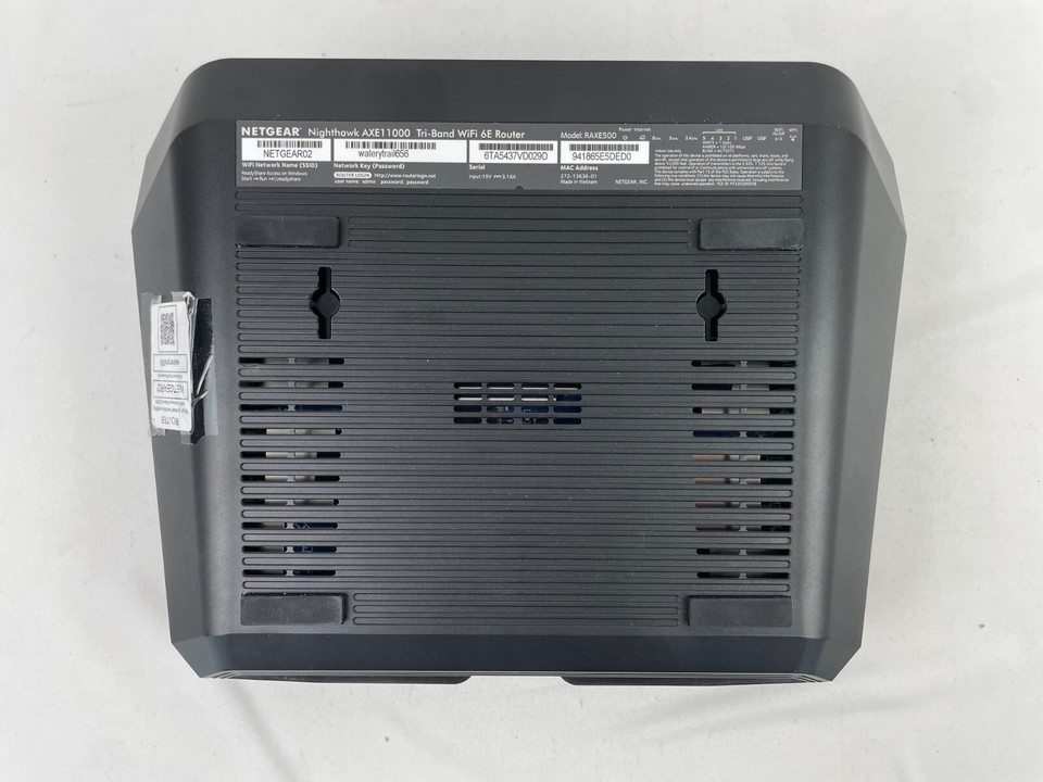 NETGEAR Nighthawk RAXE500 AXE11000 Tri-Band WiFi 6E Wireless Router ...