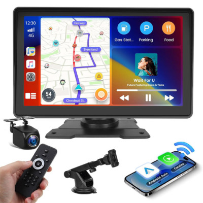 170° Rückfahrkamera Mit 7" Tragbar Monitor Kabellos Apple Carplay Android Auto | eBay.de