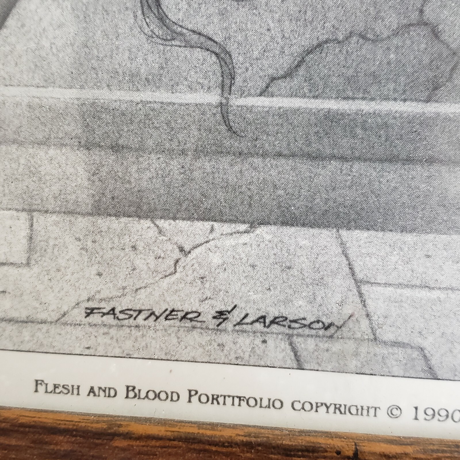 Framed Art Portfolio by Rich Larson and Steve Fastner Flesh and Blood ...