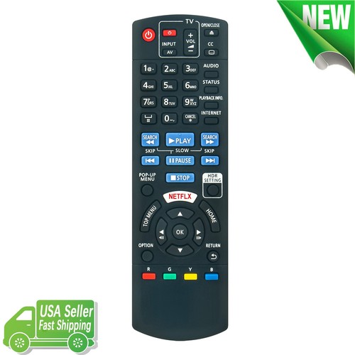 N2QAYB001206 Replace Remote for Panasonic Blu-Ray Player DP-UB820-K DP ...