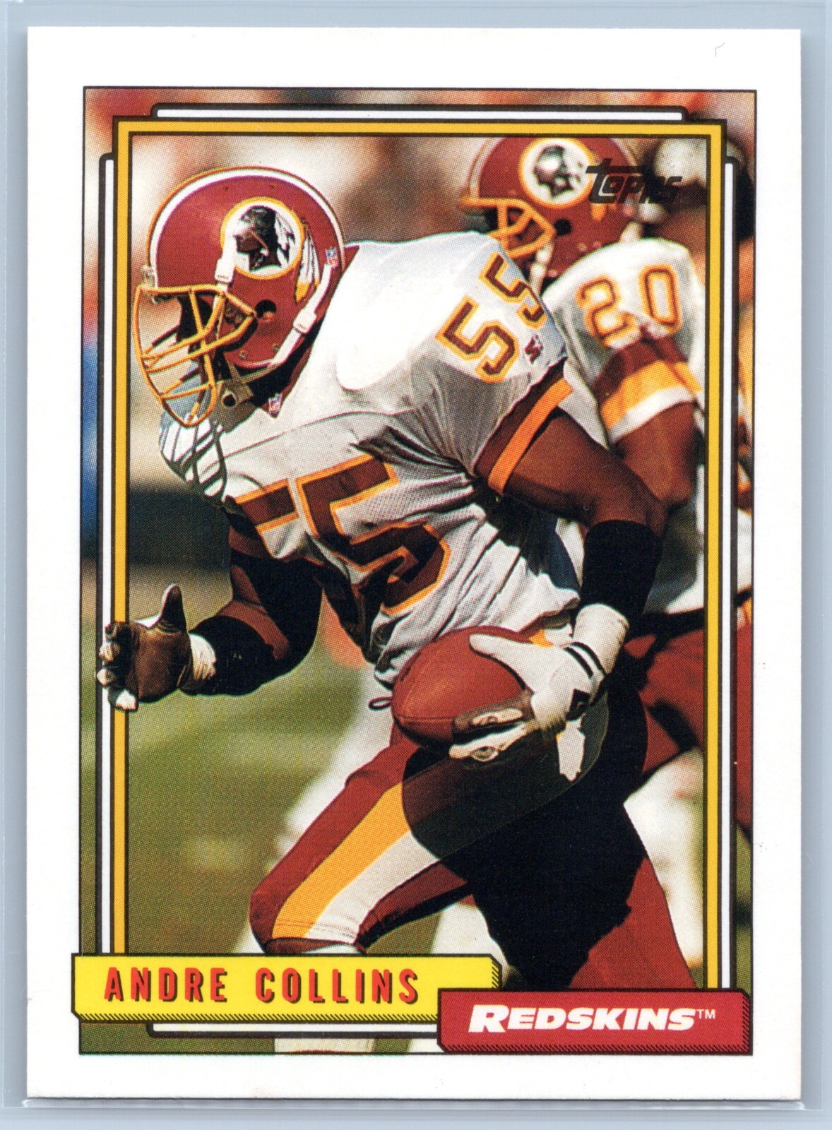 1992 Andre Collins Topps Football #203 Washington Redskins NFL Football ...