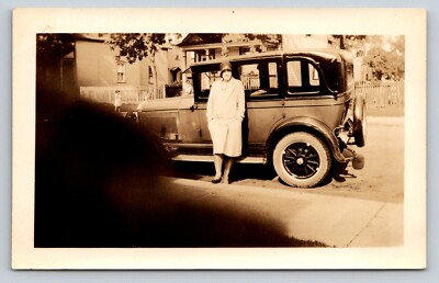 Chrysler DeLuxe Sedan pretty woman real photo photograph 1930 | eBay