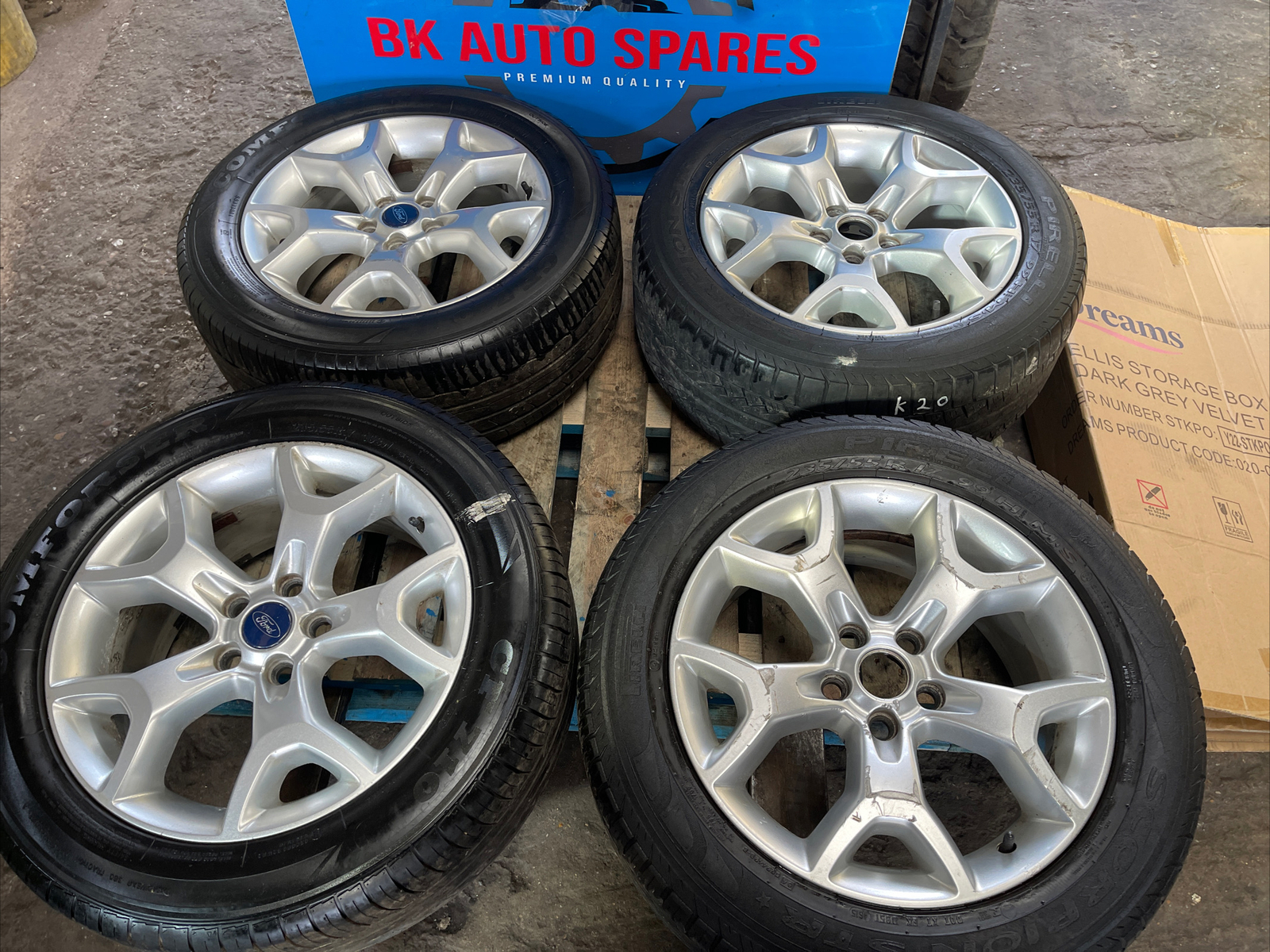 FORD KUGA MK1 ALLOY WHEELS WITH TYRES PDC 5x10 235/55/17 | eBay UK