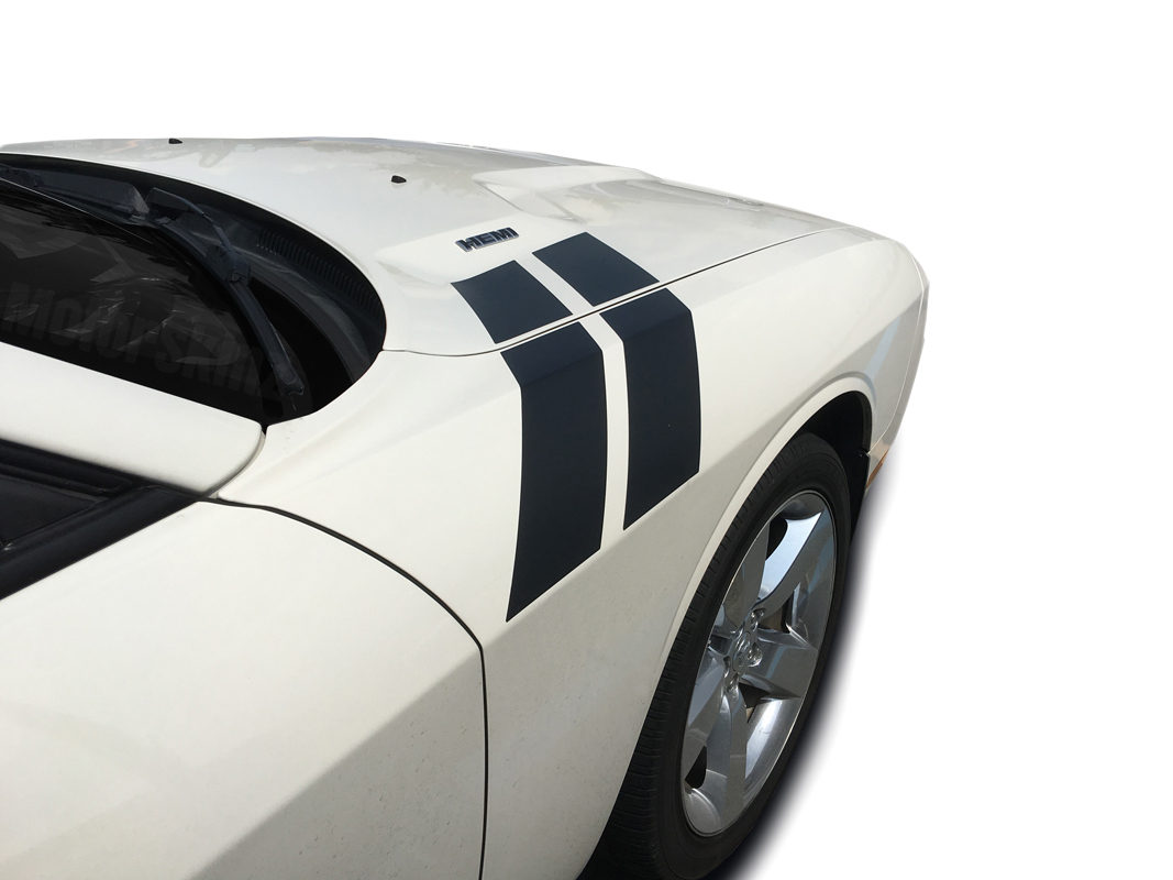 Fender Racing Hash Stripes Vinyl Decal Overlays for 2008-2014 Dodge ...