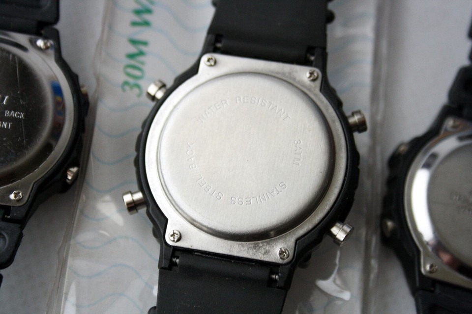 3X VINTAGE 80'S ASAHI SEVEN MELODY LCD WATCH EL M 515 UNTESTED NEW OLD ...