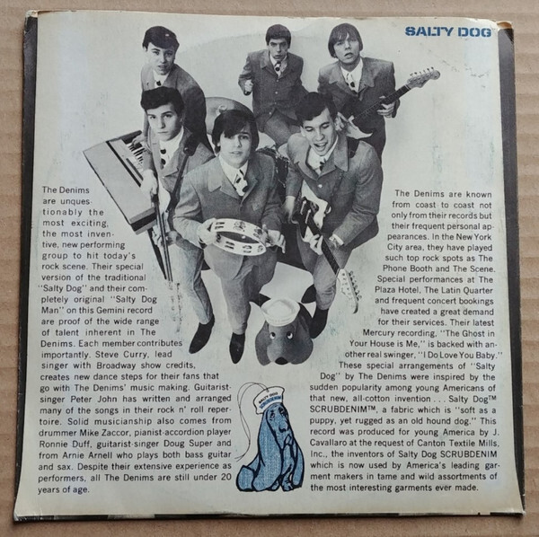 The Denims - The Denims Sing Salty Dog & Salty Dog Man 1966 7" Cavort ...