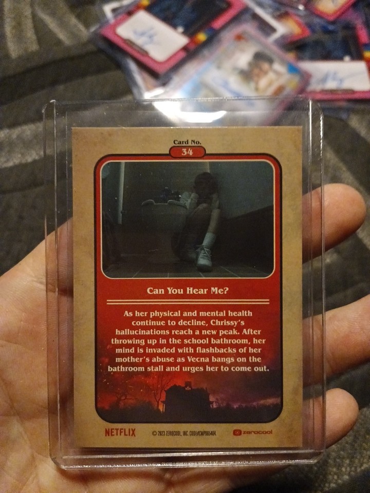 Stranger Things Season 4 Pink [86] #34 Can You Hear Me Chrissy | eBay
