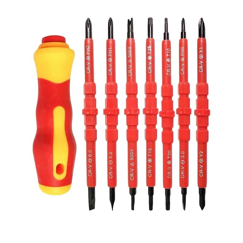 15pc Insulated Screwdriver Set 1000V VDE Magnetic Torx Phillips ...