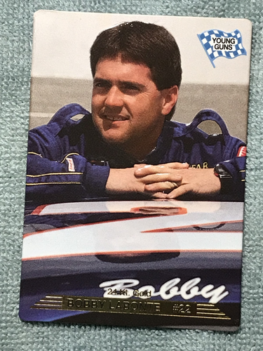 HTF 1993 ACTION PACKED NASCAR RACING BOBBY LABONTE YOUNG GUNS 24KT GOLD ...