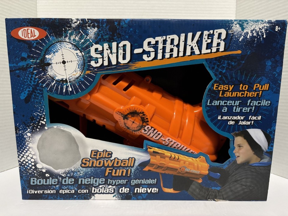 Ideal Sno-Striker Snowball Gun Launcher Epic Snowball Fun Winter Toy ...