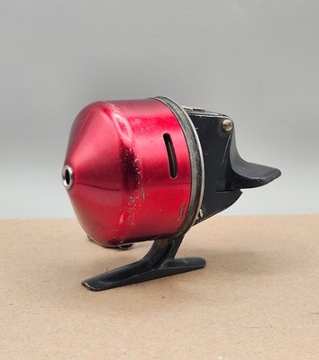 Vintage ABU Garcia AbuMatic 170 Spincast Red Fishing Reel RH - Made in ...