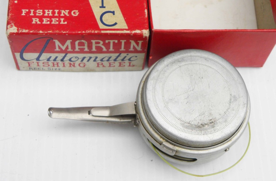 Vintage Early Martin AUT' Automatic Fly Fishing Reel with Pamphlet and ...