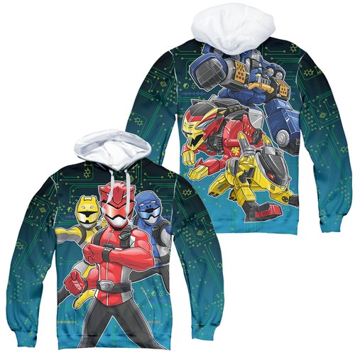 POWER RANGERS BATTLE STANCE Licensed Pullover Hooded Sweatshirt Hoodie ...