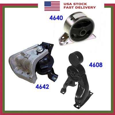 New For 03-06 Mitsubishi A4640 A4642 A4608 M596 Engine Motor Mount Set ...