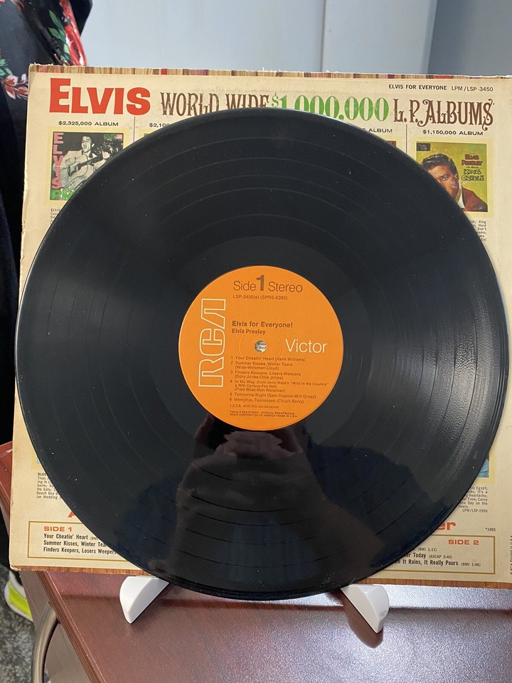 ELVIS PRESLEY Vinyl LSP-3450 ELVIS FOR EVERYONE Orange Label Excellent ...