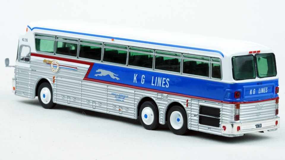 Iconic Replicas 1969 Silver Eagle 05 Bus KG Lines #87-0546 HO 1/87 ...