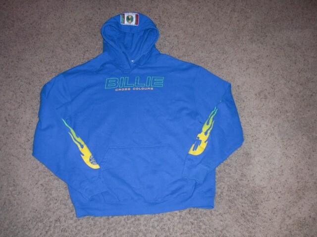 BILLIE EILISH blue CROSS COLOURS Ya Dig Hoodie Sweats… - Gem