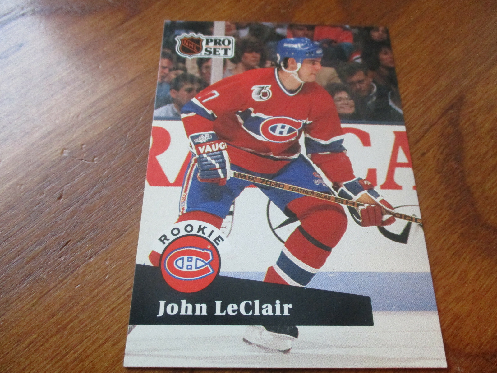 john leclair (montreal canadians - lw) 1991/92 pro set ROOKIE card #545 ...