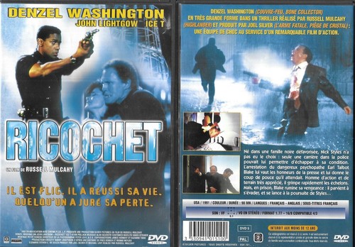 DVD - RICOCHET avec DENZEL WASHINGTON, JOHN LIGHTGOW / COMME NEUF ...