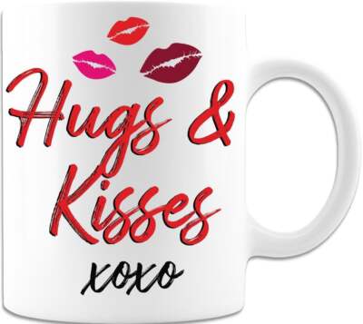 Hugs And Kisses Xoxo Coffee Mug Valentine's Day Gift Unique Gift For ...