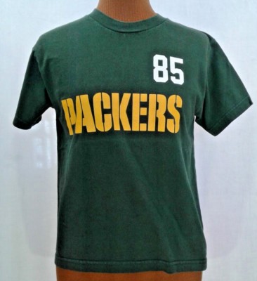 GREEN BAY PACKERS #85 REEBOK Jersey T-shirt Unisex Medium Dark Green ...