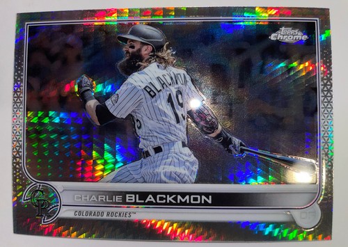 2022 Topps Chrome Charlie Blackmon Prism Refractor Parallel #37 | eBay