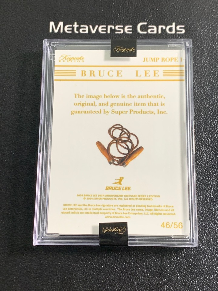 2024 Keepsake Bruce Lee Laser Signagraphand Jump Rope Relic 46/56 | eBay