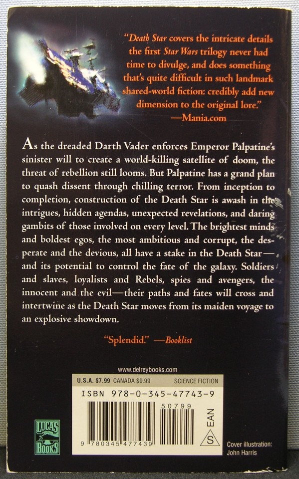 Reaves, Michael; Perry, Steve - Death Star [Star Wars] PB 1st Printing ...