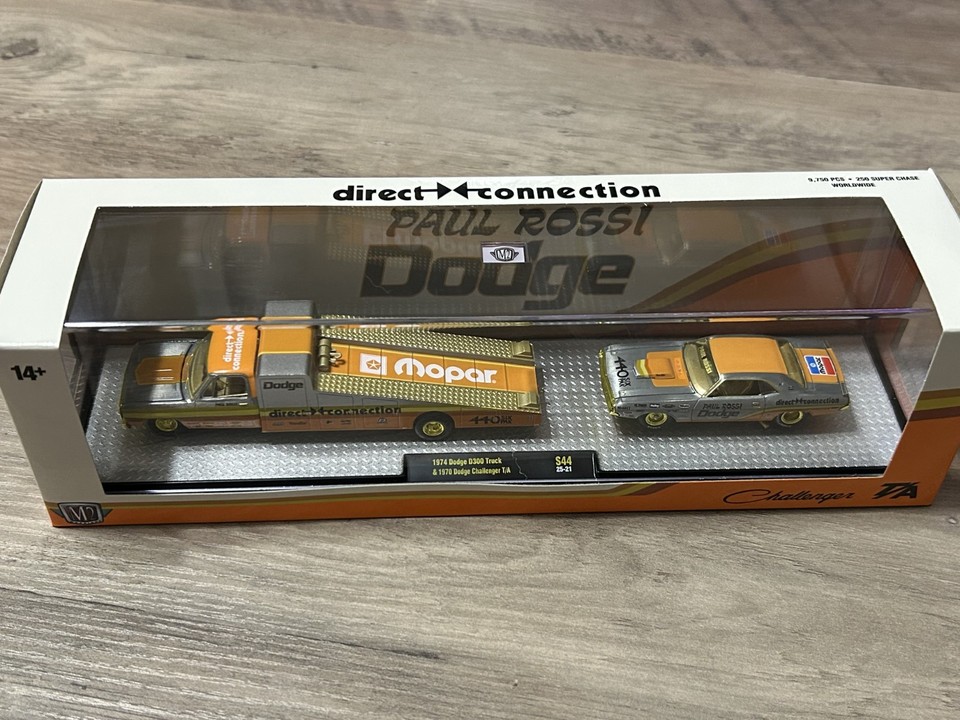 M2 Machines Raw Super Chase 1/250 Paul Rossi Dodge 1970 Challenger T/A ...