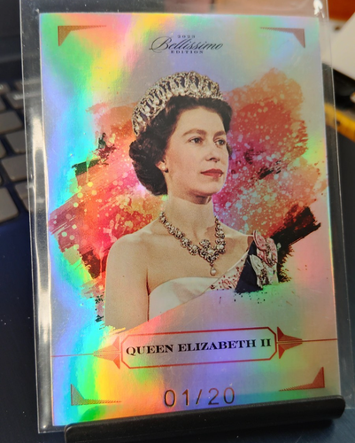 QUEEN ELIZABETH II 2023 BELLISSIMO EDITION RED VARIATION SP #/20 CARD ...