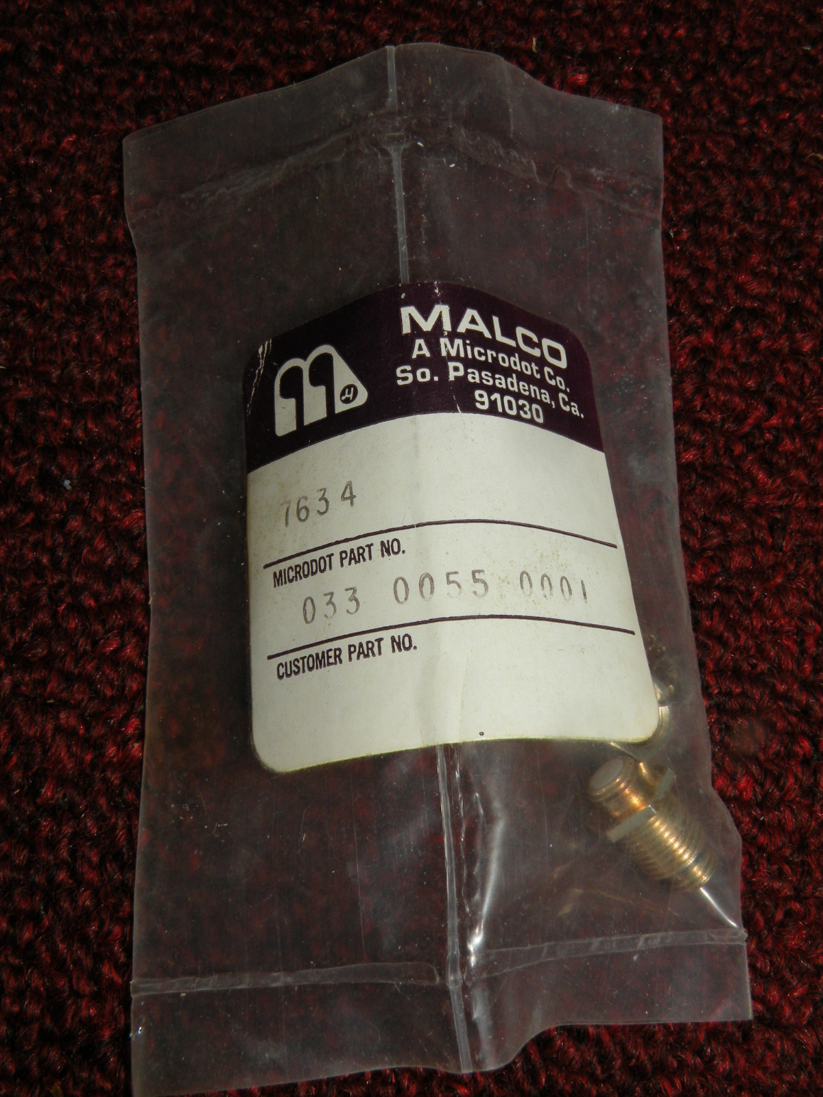 MALCO MICRODOT CONNECTOR 033-0055-0001 | eBay