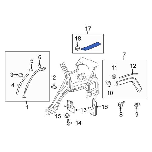 Genuine Toyota Upper Molding 62791-0r050 for sale online | eBay