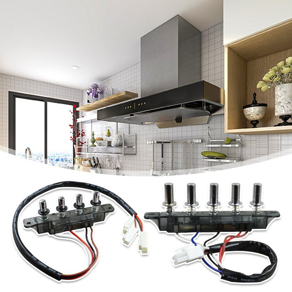 Range Hood Switch 5 Button Kitchen Replacement Accessories Universal ...