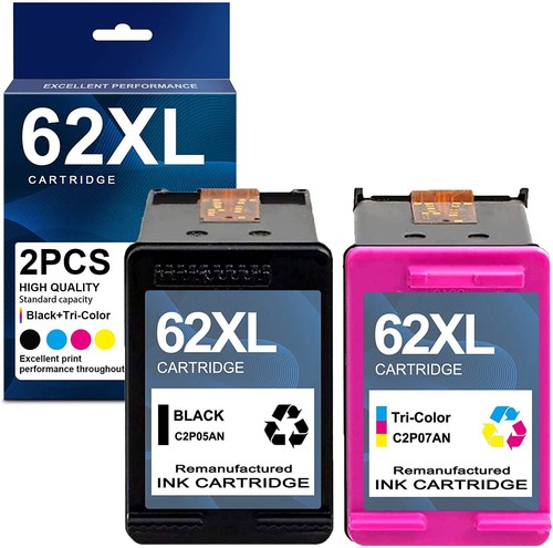 62XL Ink Cartridges Combo Pack for HP Envy 5540 5549 5640 5660 7640 ...
