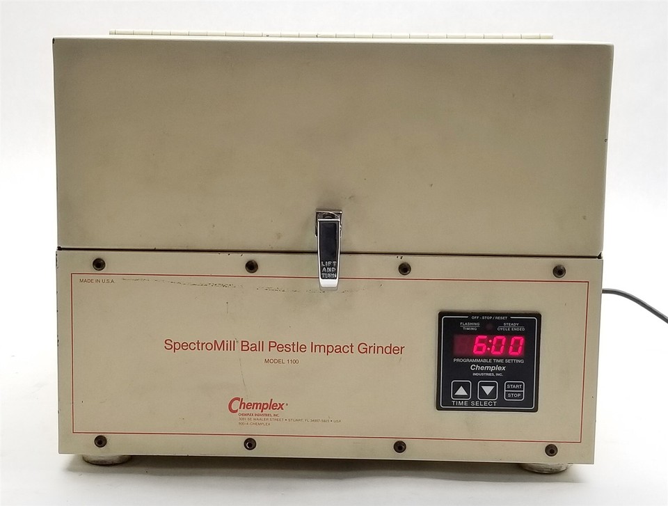 Chemplex Industries Model 1100 Spectromill Ball Pestle Impact Grinder ...