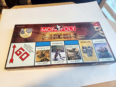 Monopoly Disney Pirates of the Caribbean Trilogy Edition Board Game ...