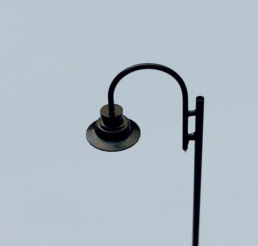 Y8-21 Z 10pcs 1:220 Scale Model Light Train Railway Layout LED Lamppost ...