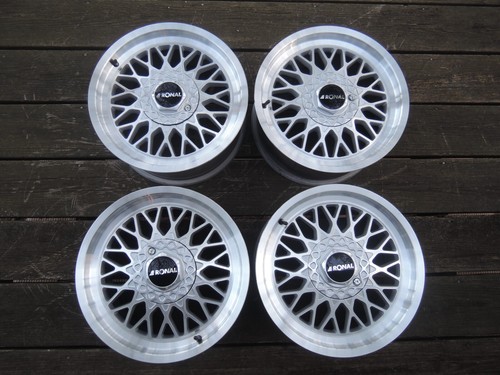Set 4 RONAL ACT LS 7.5J X 16 H2 E35 MESH Alloy WHEELS w/ CAPS ...