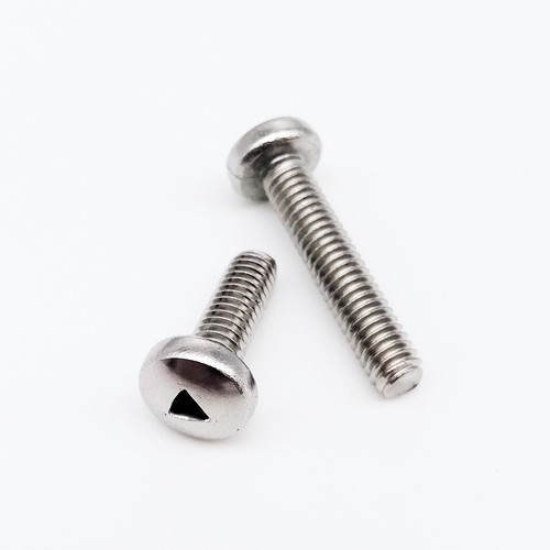10pc M2M3M4 304 Stainless Steel Triangle Socket Slotted Head Security ...