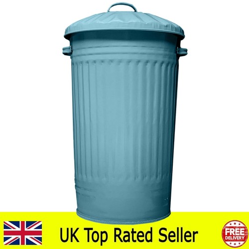 45l metal duck egg bin, waste bin, retro, vintage, dustbin, horse Pet ...