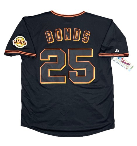 Barry Bonds San Francisco Giants Alternate Black Jersey Mens Size Large ...