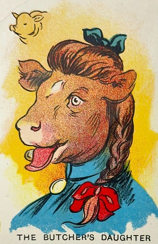 1897 POP CORN Butchers Daughter DR BUSBY'S GAME CARD | eBay