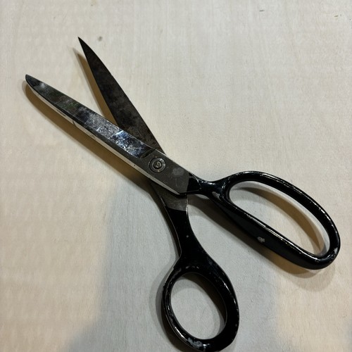 Vintage WISS No 38 Inlaid Steel Forged Tailor's Shears Scissors Black ...
