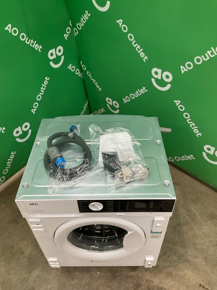 AEG Integrated Washing Machine 1400 rpm White B Rated LFX6G7434BI # ...