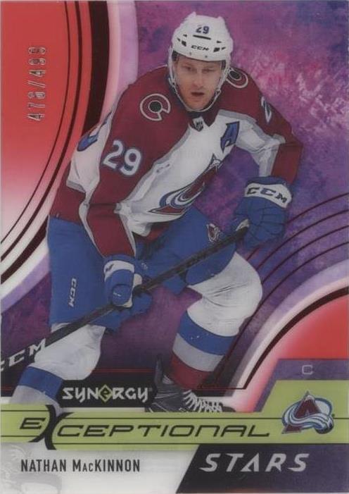 2021-22 Upper Deck Synergy - Exceptional Stars Nathan MacKinnon #ES-NM Red /499 for sale online ...