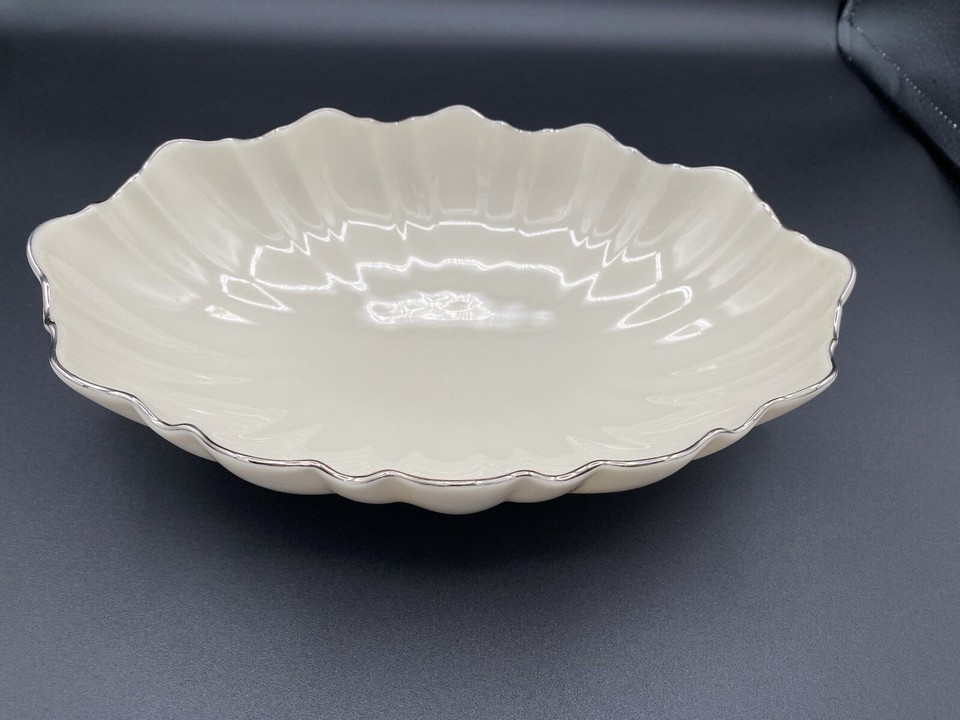 Lenox Symphony Center Piece Oval Serving Bowl with Scalloped Edge ...