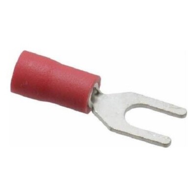 (50) Ideal Spade Terminals Vinyl Insulated #22 - #16 AWG 600V #8 Stud ...